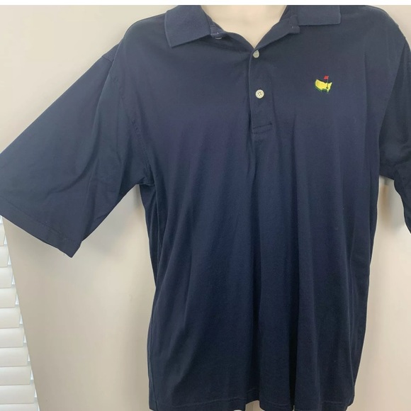 Shirts | Augusta National Golf Masters Logo Polo Shirt Blue | Poshmark